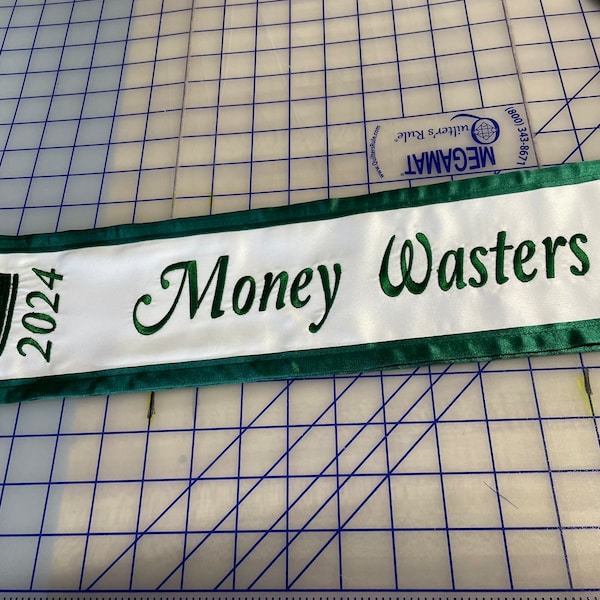 Embroidered Sash - Etsy