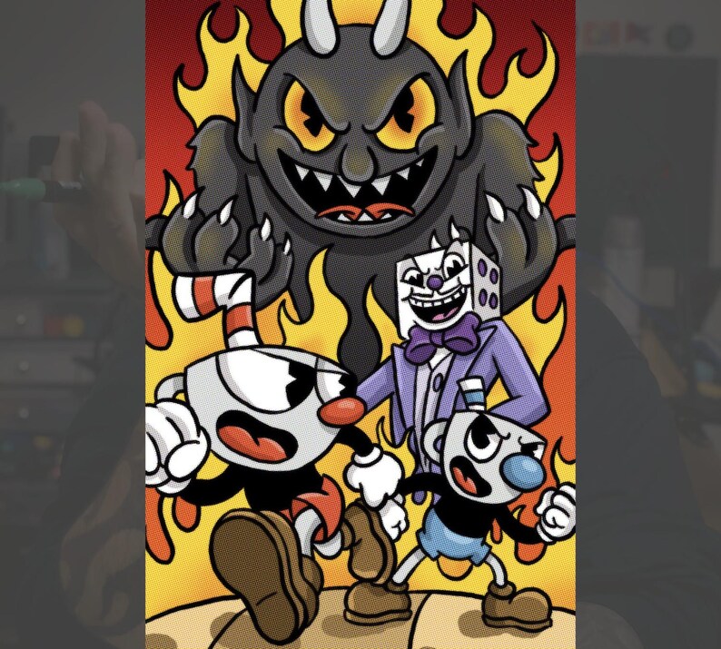 Cuphead Print 11"x17" - Etsy