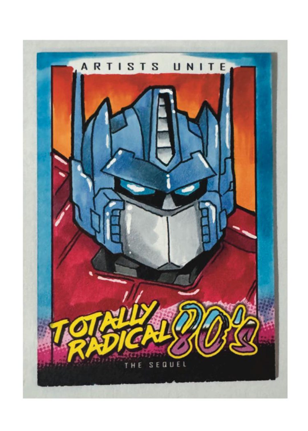 Optimus Prime Sketch Card - Etsy