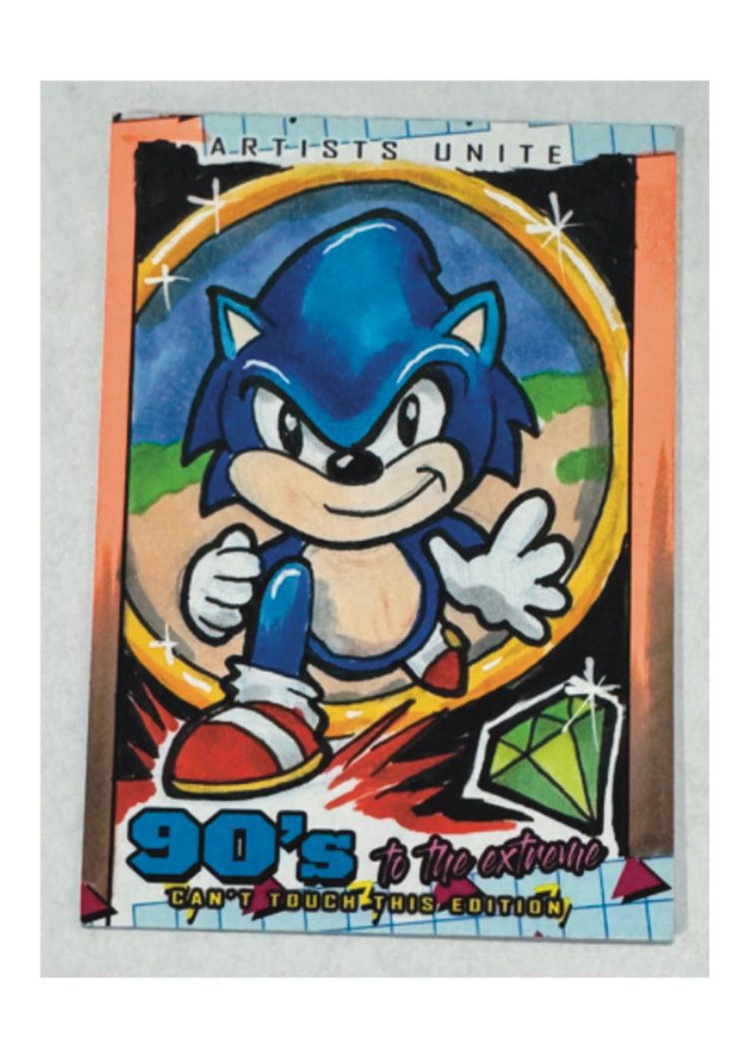 Sonic the Hedgehog Sketch Card - Etsy