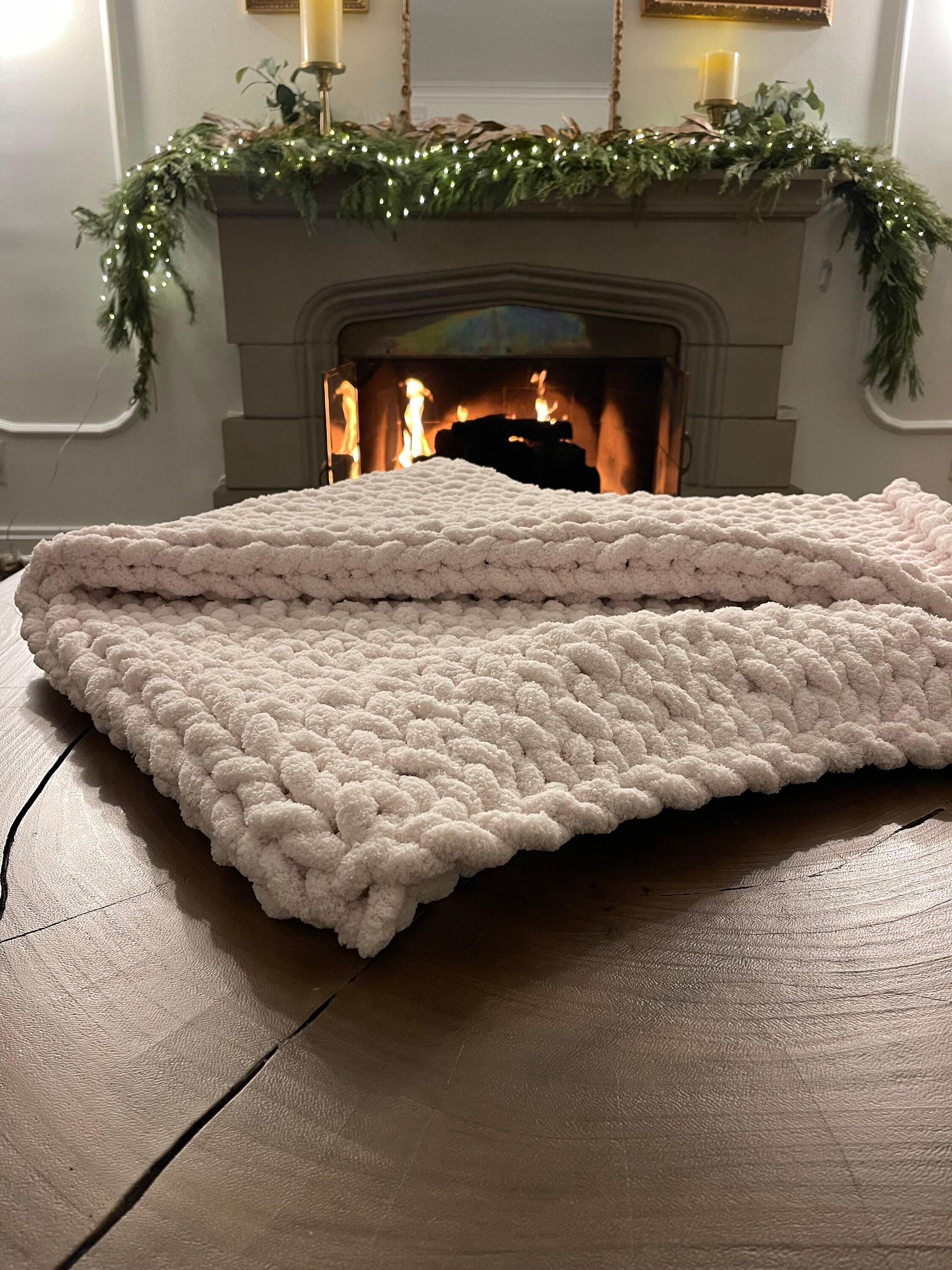 Cream Colored 50x60in Luxurious Throw - Etsy