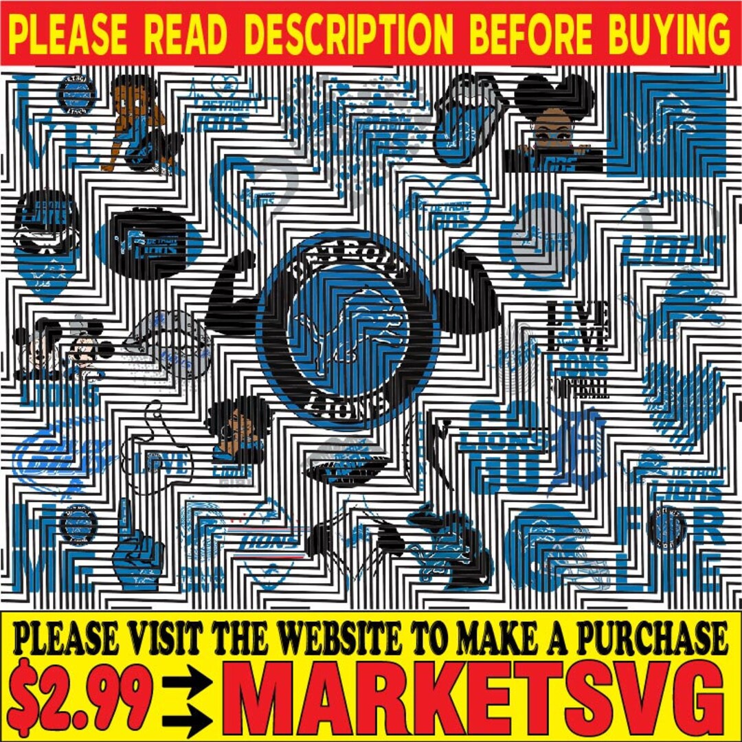 50 Files Detroit-lions Svg, Detroit-lions Football Teams Svg, Bundle 50 ...