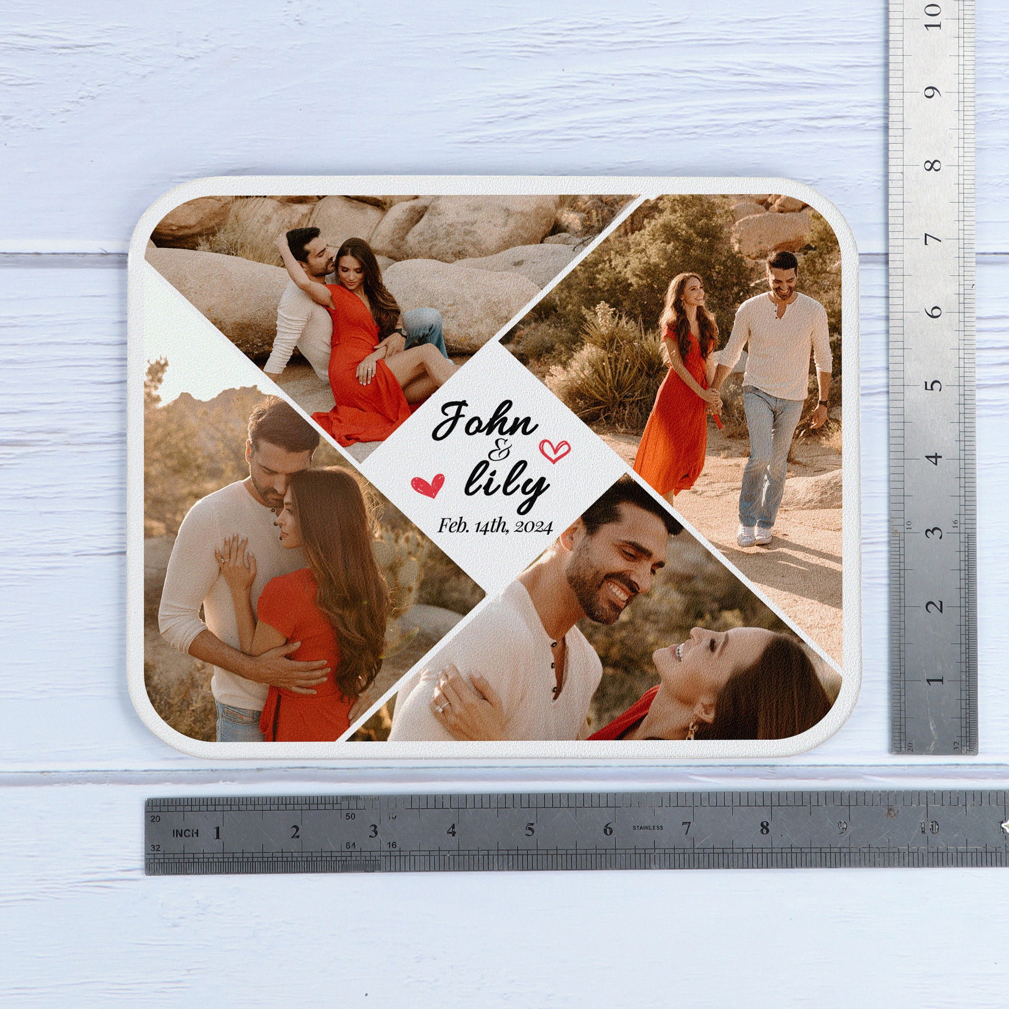 Personalized Mouse Pad Custom Photo Mouse Pad With Text Photo Collage ...