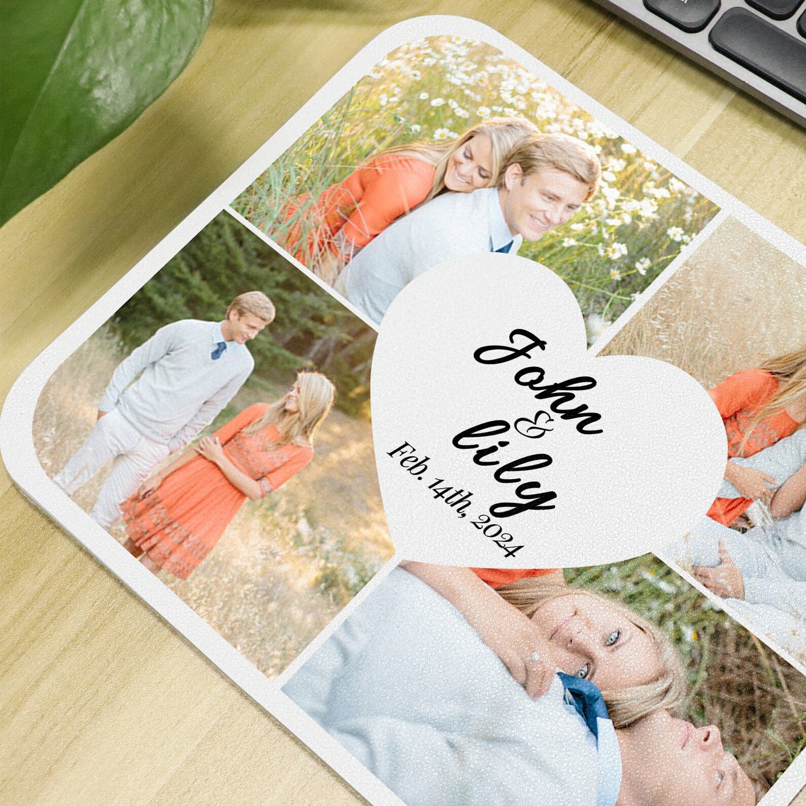 Personalized Mouse Pad Custom Photo Mouse Pad With Text Photo Collage ...