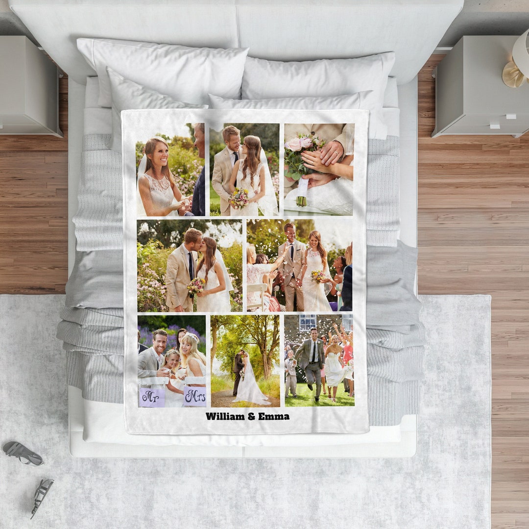 Custom Photo Blanket, Personalized Throws Blanket, Family Photo Gifts ...