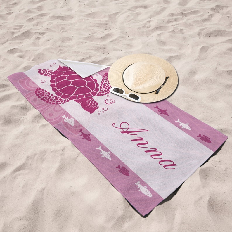 Personalized Beach Towel, Custom Beach Towel With Name, Unique Holiday ...