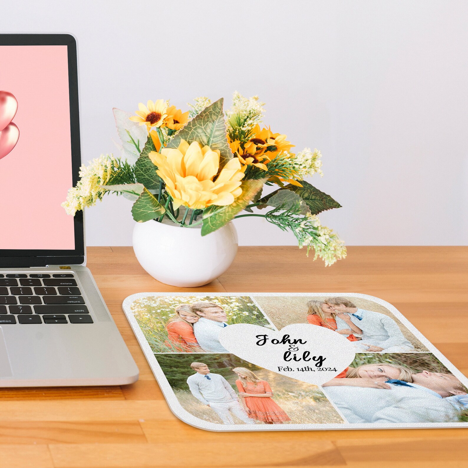 Personalized Mouse Pad Custom Photo Mouse Pad With Text Photo Collage ...