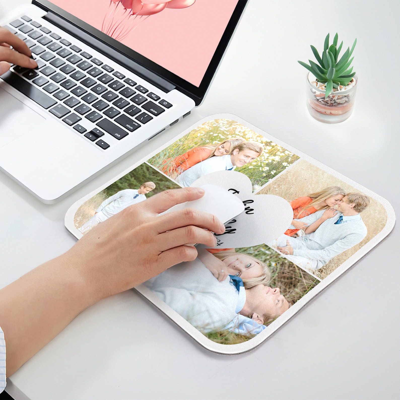 Personalized Mouse Pad Custom Photo Mouse Pad With Text Photo Collage ...