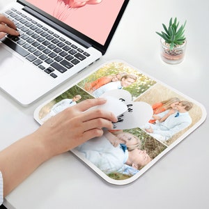Personalized Mouse Pad Custom Photo Mouse Pad With Text Photo Collage ...