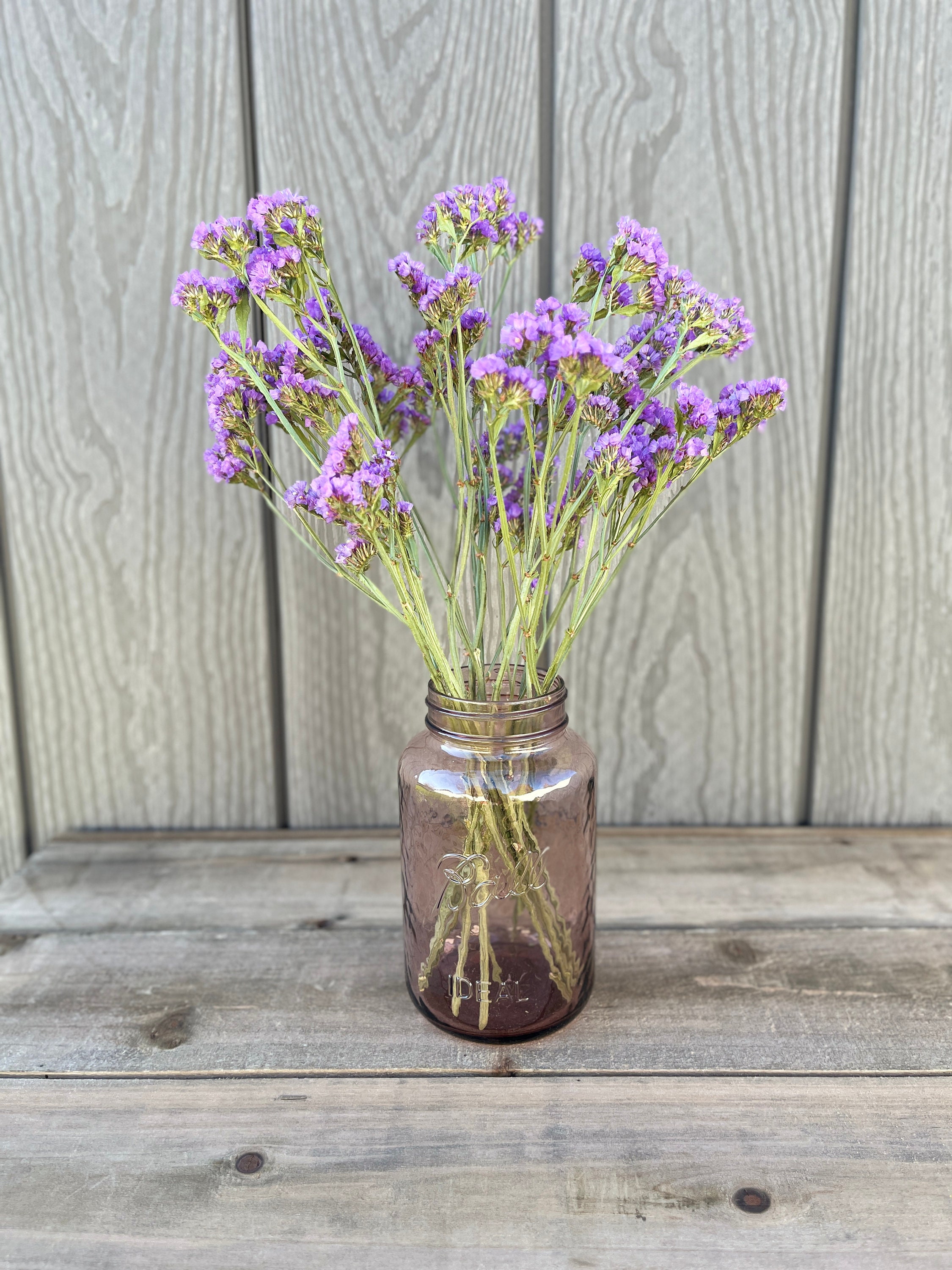 Dried Statice, Dried Flowers, Soft Violet Purple, Everlasting Flowers ...