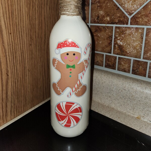 Gingerbread Wine Bottle - Etsy