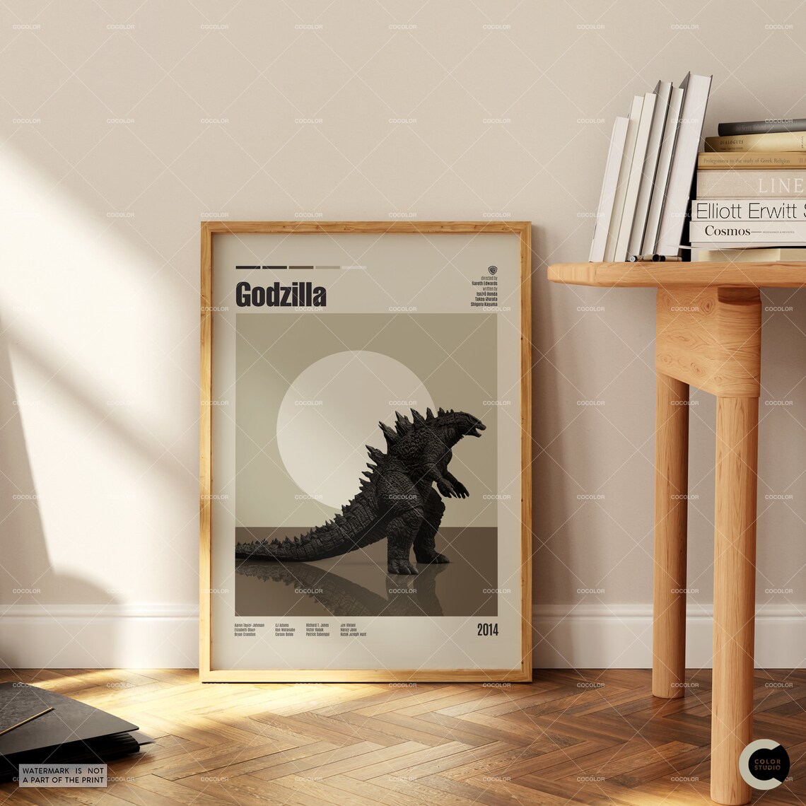 Godzilla, Retro Movie Poster, Midcentury Modern, Retro Tv Show Poster ...