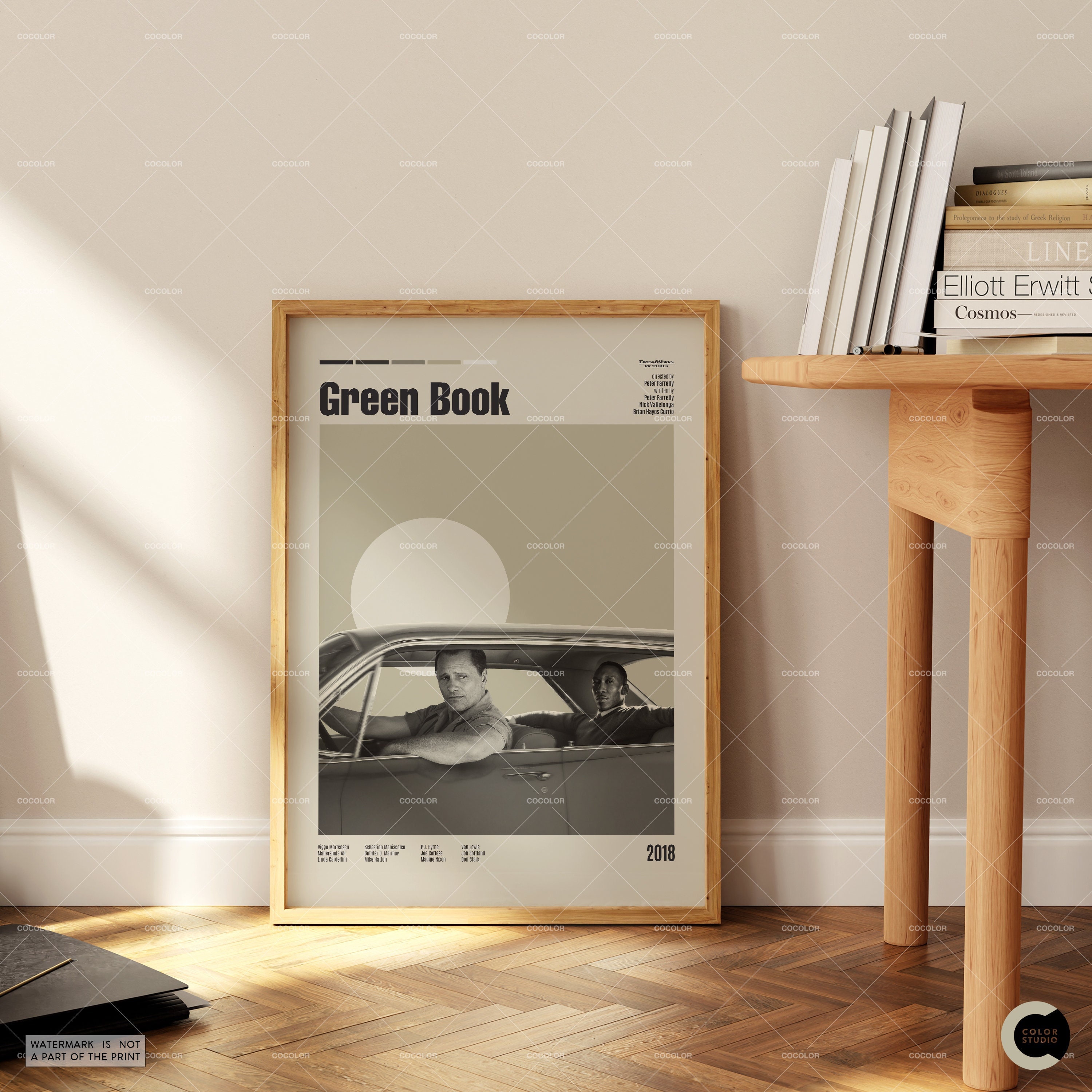 Green Book Retro Movie Poster Midcentury Modern Retro Tv - Etsy