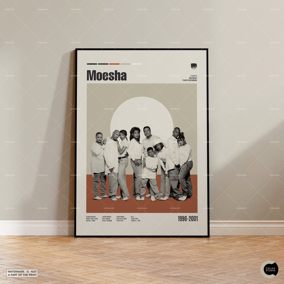 Moesha, Retro Movie Poster, Midcentury Modern, Retro Tv Show Poster ...
