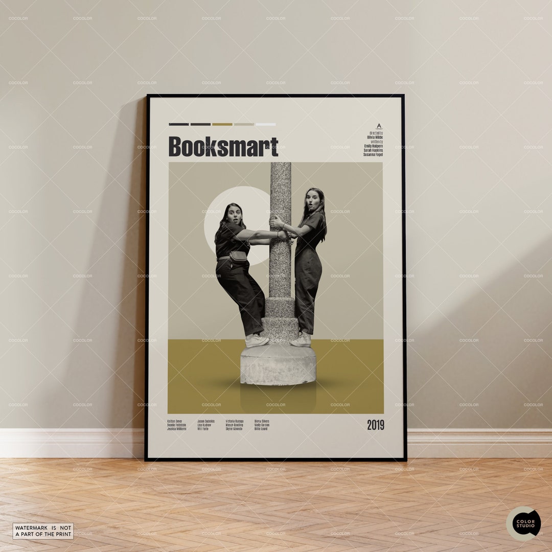 Booksmart, Retro Movie Poster, Midcentury Modern, Retro Tv Show Poster ...