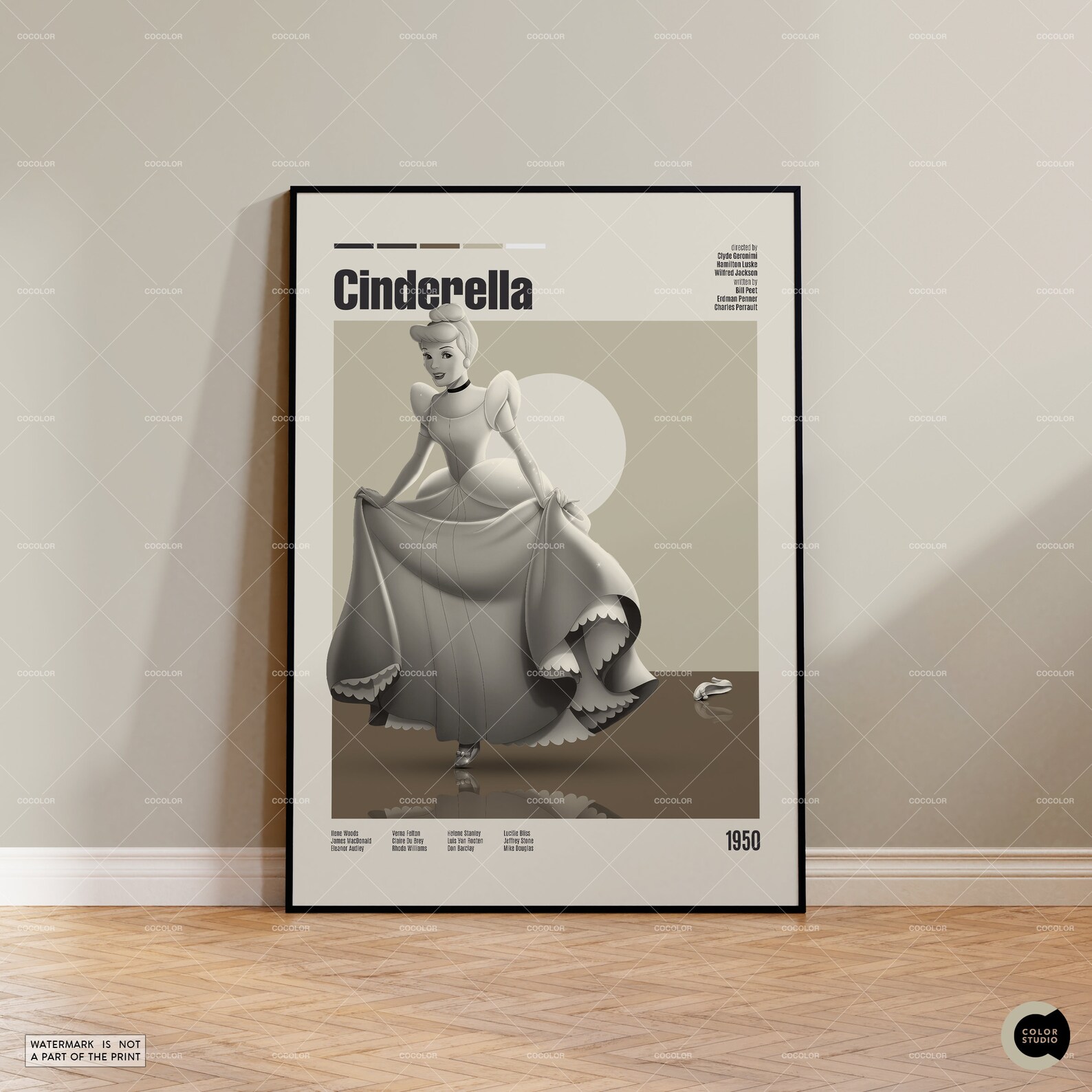 Cinderella Retro Movie Poster Midcentury Modern Retro Tv - Etsy