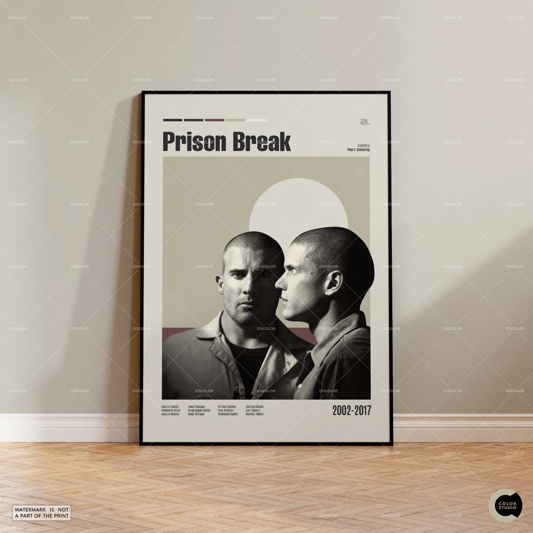 Prison Break, Retro Movie Poster, Midcentury Modern, Retro Tv Show ...