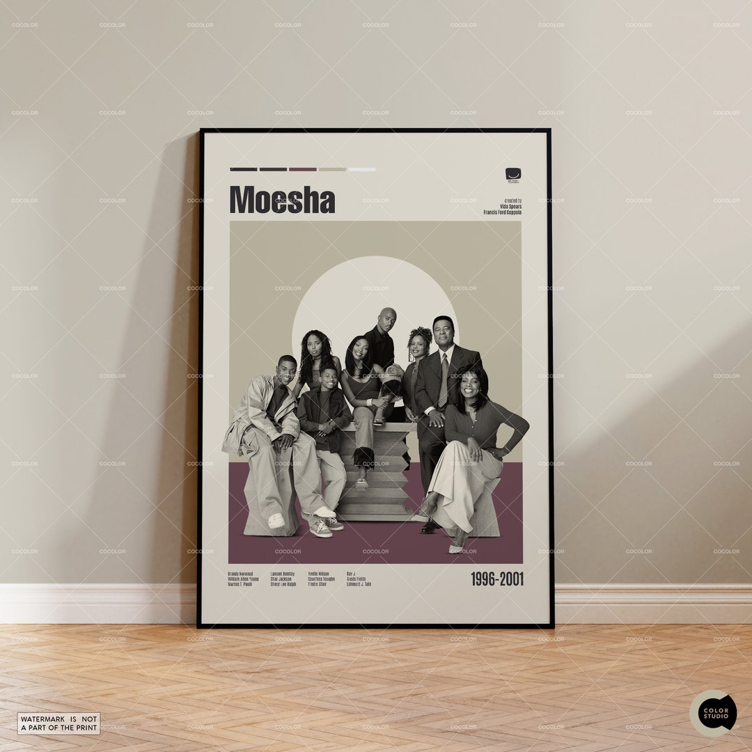 Moesha, Retro Movie Poster, Midcentury Modern, Retro Tv Show Poster ...