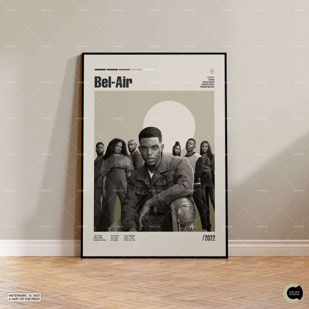 Bel Air, Retro Movie Poster, Midcentury Modern, Retro Tv Show Poster ...