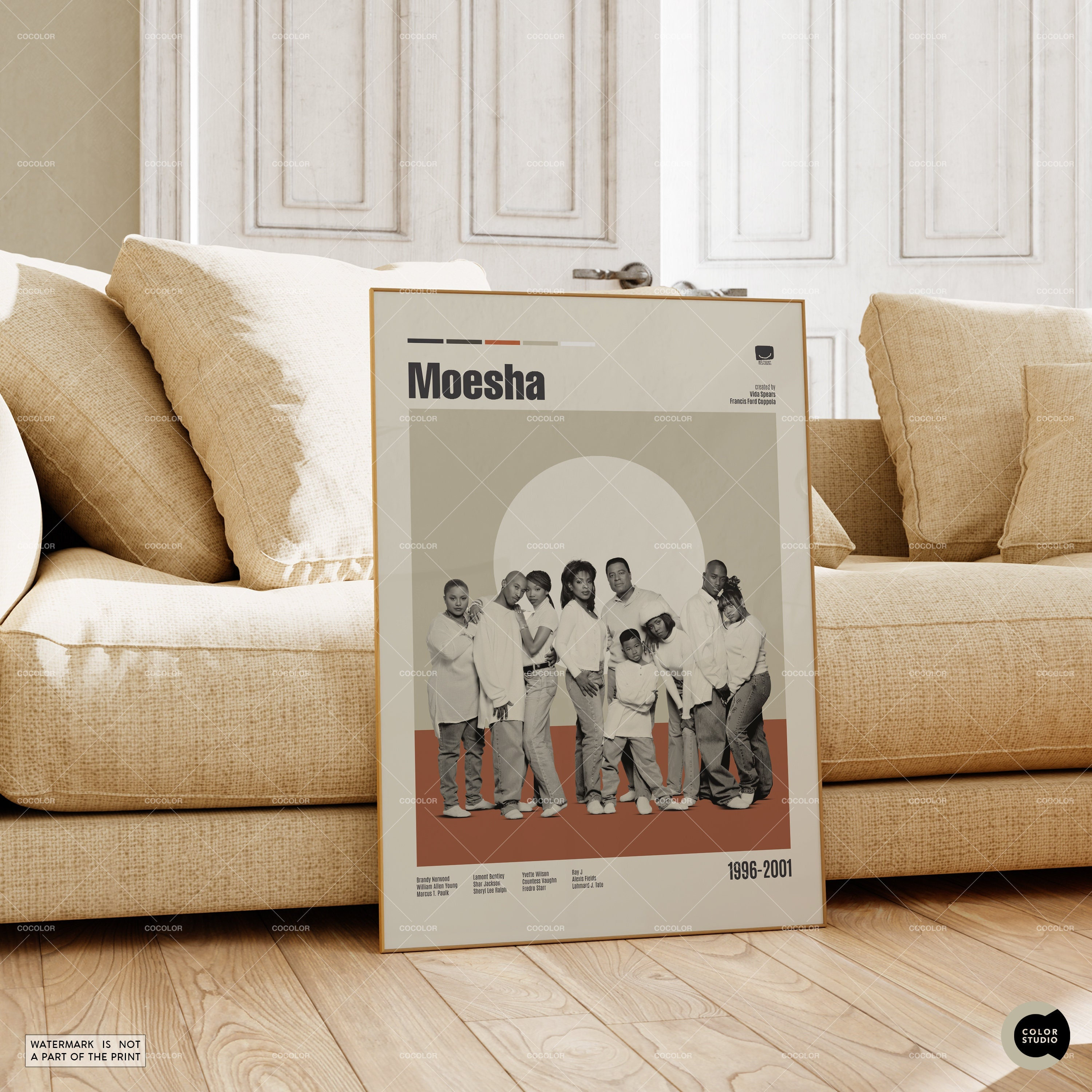 Moesha Retro Movie Poster Midcentury Modern Retro Tv Show - Etsy