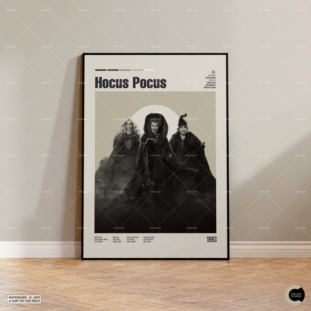 Hocus Pocus, Retro Movie Poster, Midcentury Modern, Retro Tv Show ...