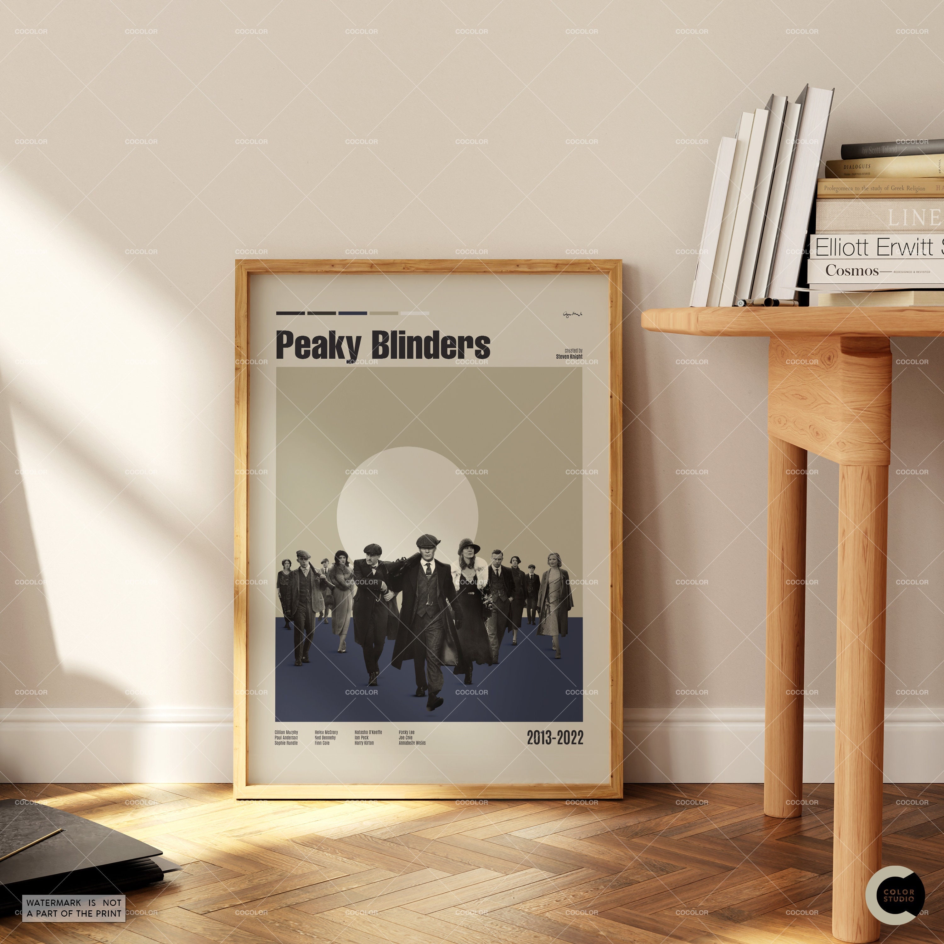 Peaky Blinders, Cillian Murphy, Vintage Movie Poster, Retro Modern ...