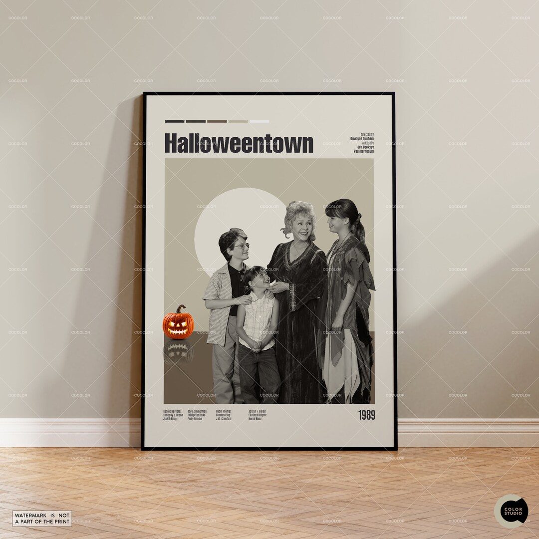 Halloweentown, Retro Movie Poster, Midcentury Modern, Retro Tv Show ...