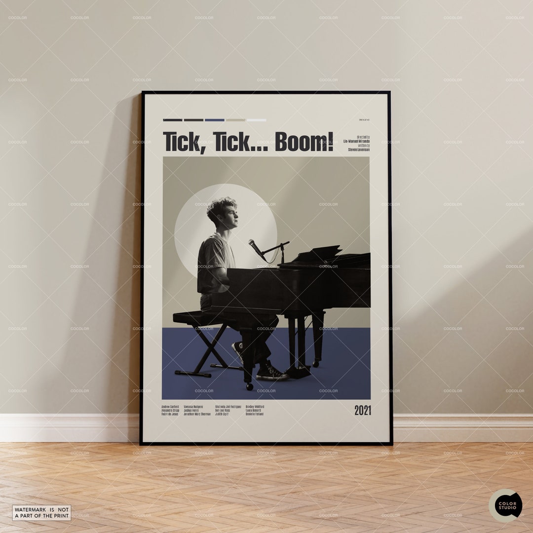 Tick Tick Boom,lin-manuel Miranda, Retro Modern Movie Poster, Vintage ...