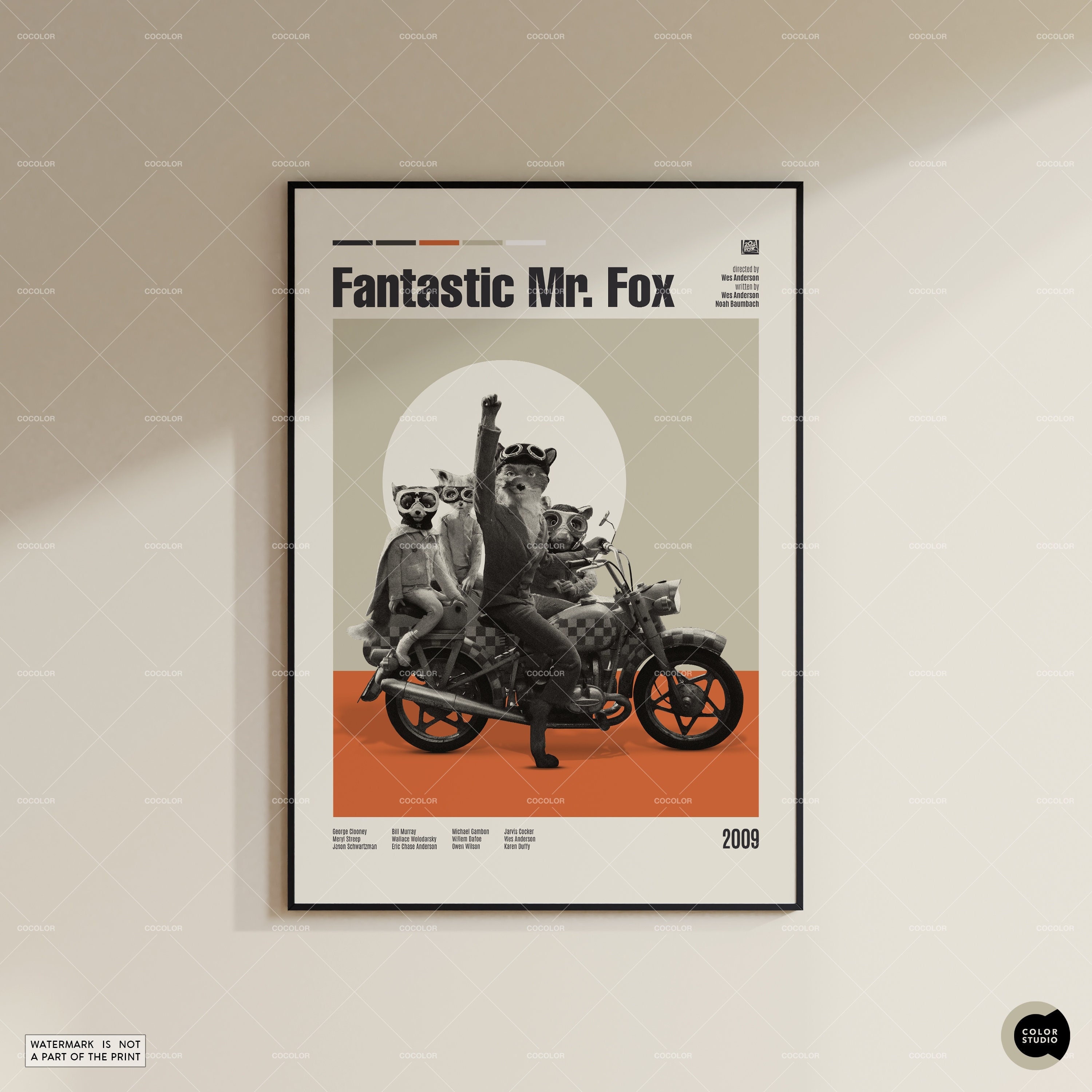 Fantastic Mr. Fox Wes Anderson Vintage Movie Print Movie - Etsy