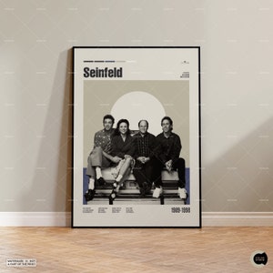 Seinfeld, Seinfeld Restaurant, TV Show Poster, Retro Movie Poster ...