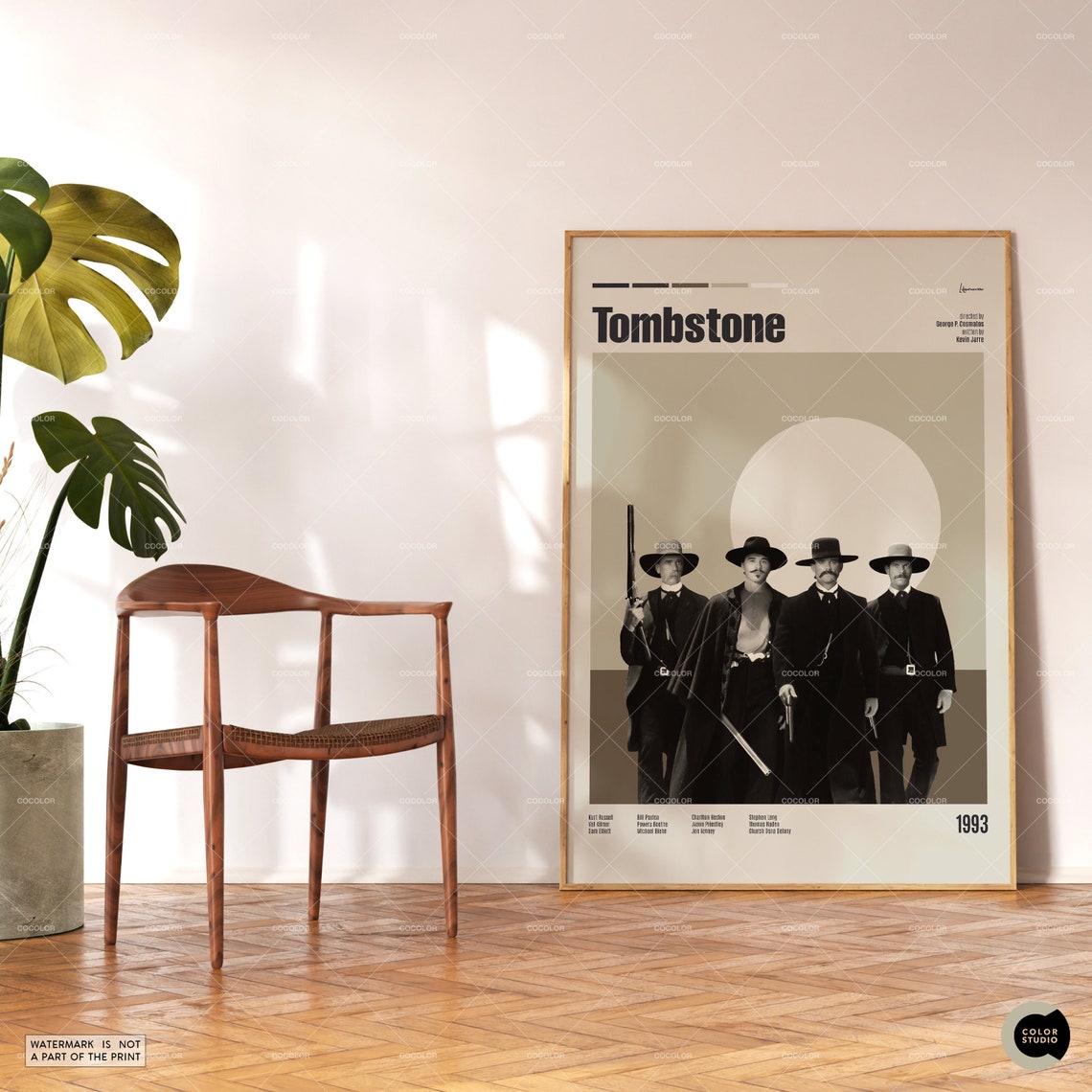 Tombstone Retro Movie Poster Midcentury Modern Retro Tv - Etsy