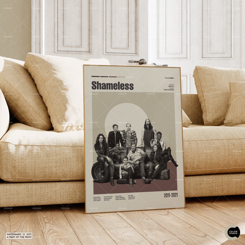 Shameless, Paul Abbott, TV Show Poster, Retro Movie Poster, Vintage ...