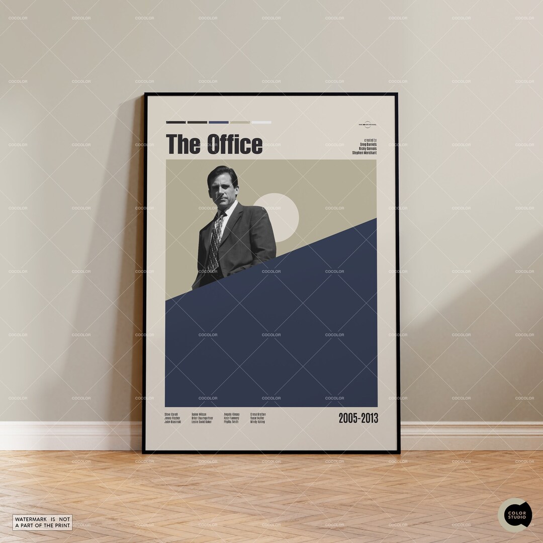 The Office, Retro Modern, Vintage Inspired Poster, Midcentury Modern ...