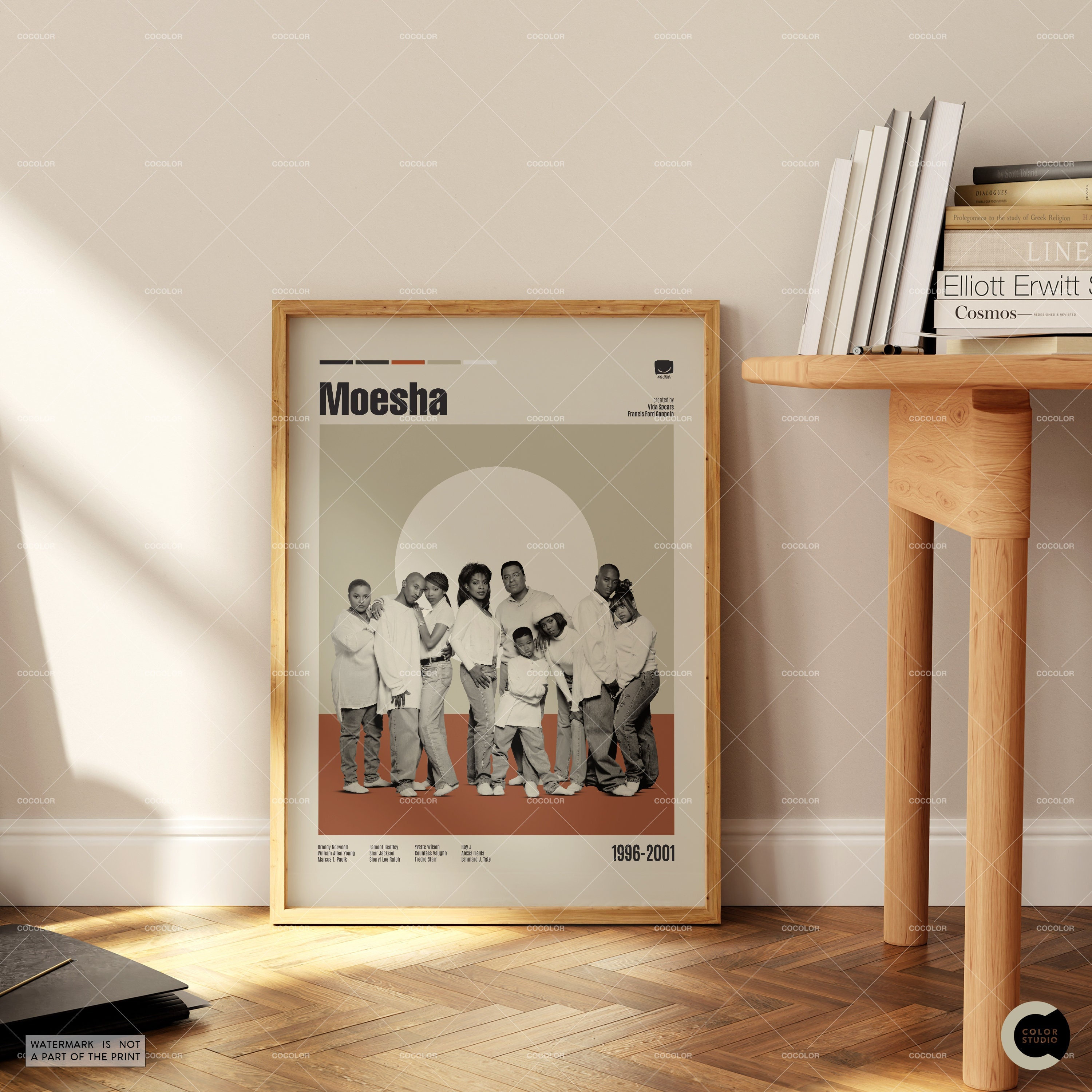 Moesha Retro Movie Poster Midcentury Modern Retro Tv Show - Etsy