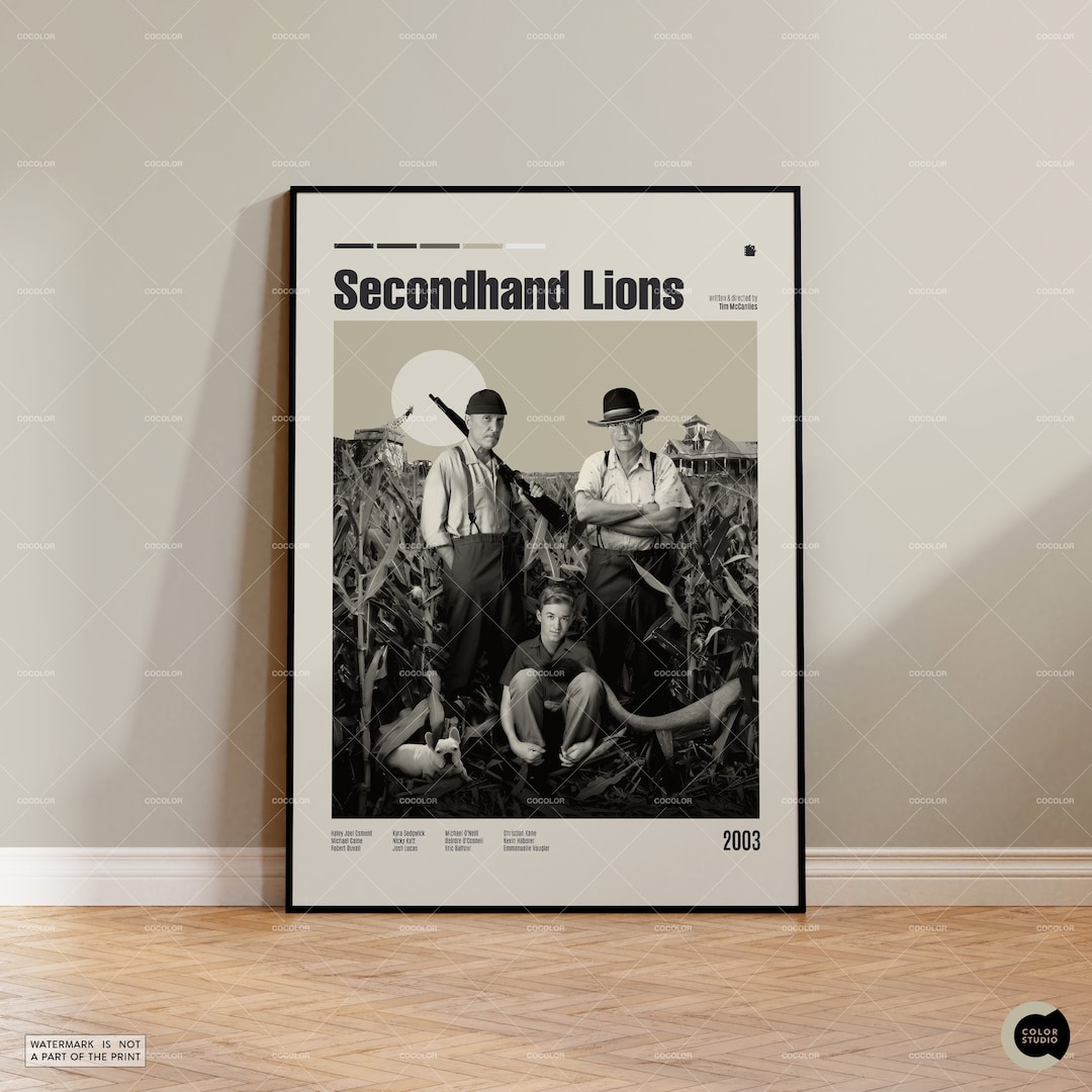 Secondhand Lions, Retro Movie Poster, Midcentury Modern, Retro Tv Show ...