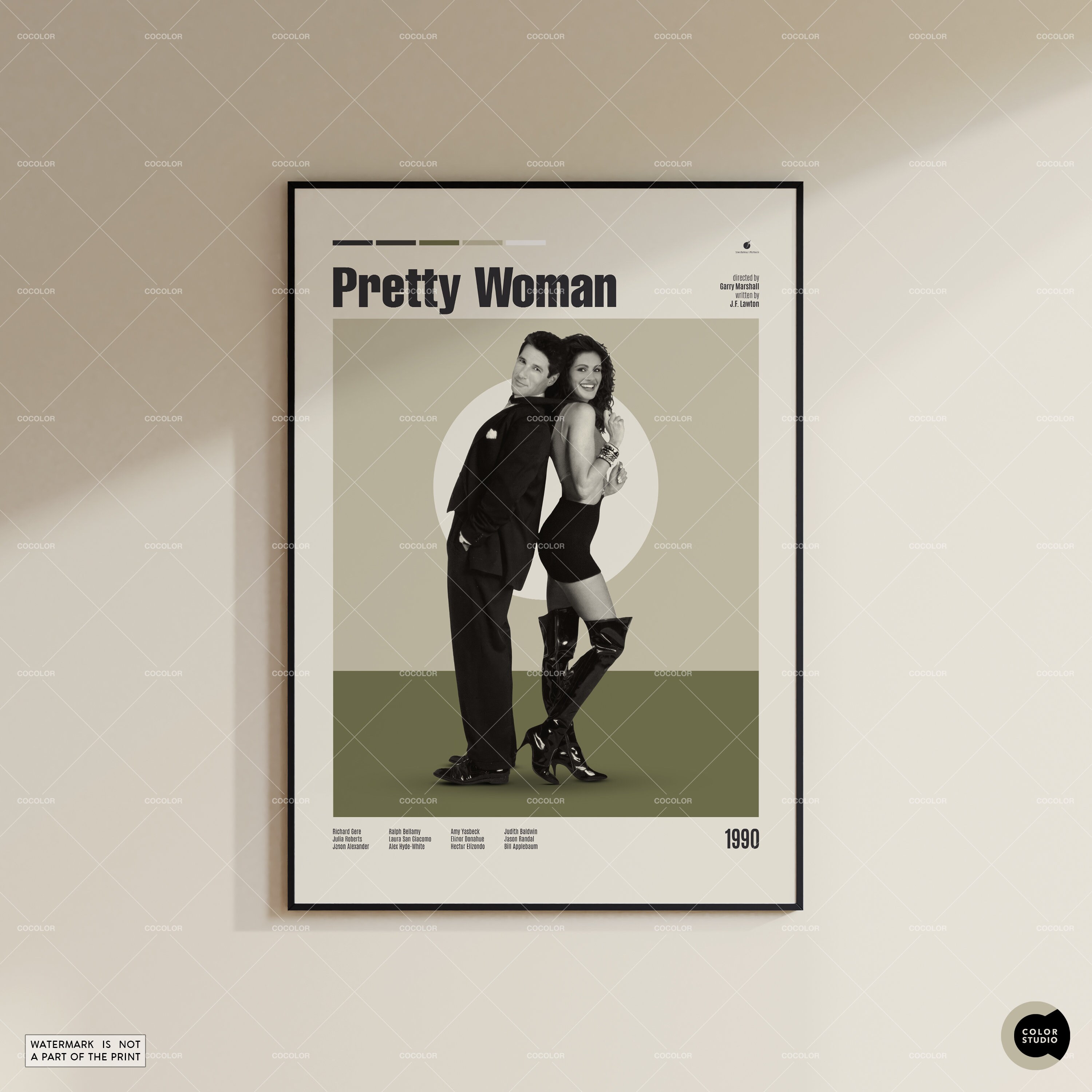 Pretty Woman, Retro Movie Poster, Midcentury Modern, Retro Tv Show ...