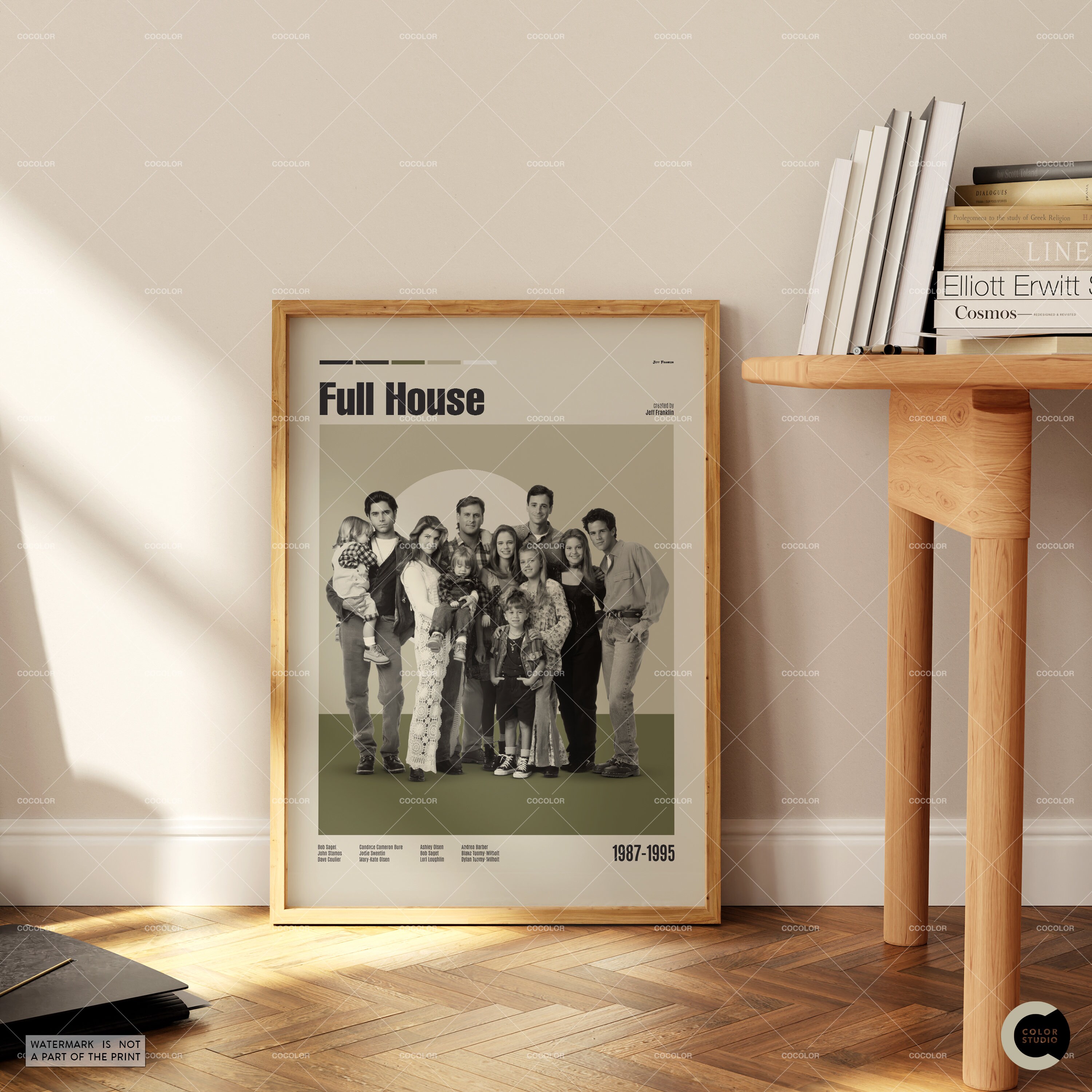Full House, Retro Movie Poster, Midcentury Modern, Retro Tv Show Poster ...