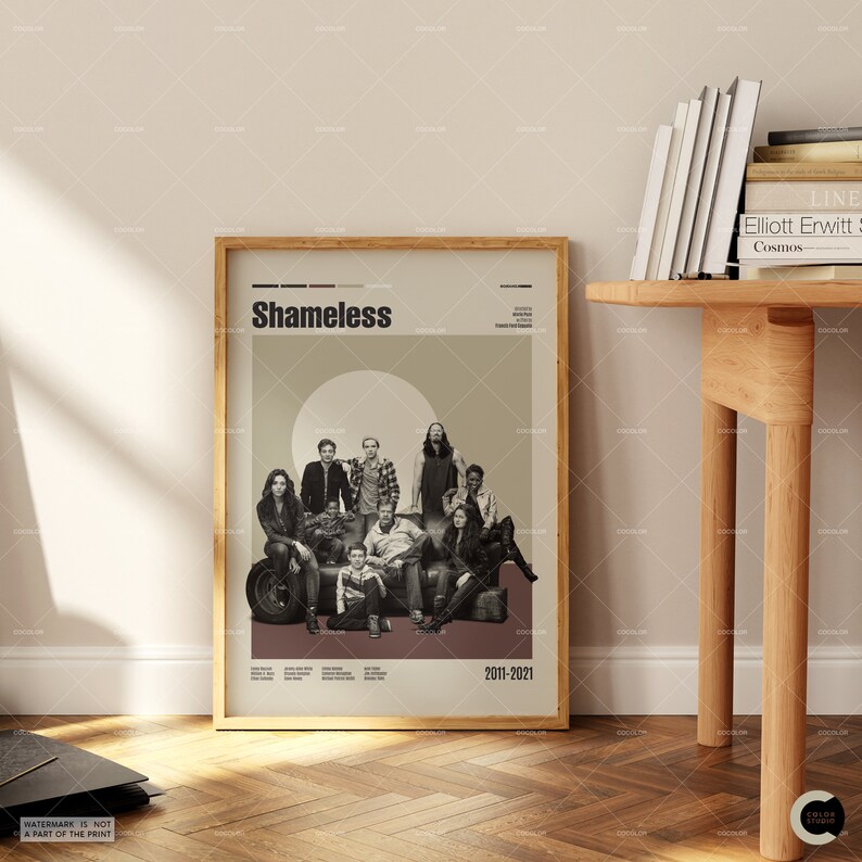 Shameless, Paul Abbott, TV Show Poster, Retro Movie Poster, Vintage ...