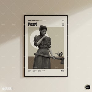 Pearl, Ti West, Midcentury Movie Poster, Retro Movie Print, Vintage ...