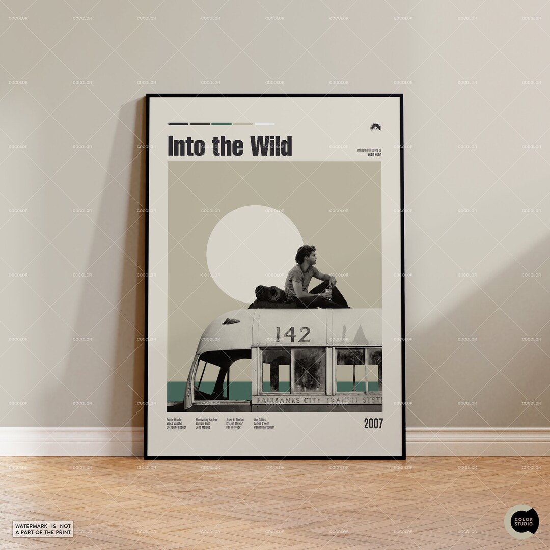 Into the Wild, Retro Movie Poster, Midcentury Modern, Retro Tv Show ...
