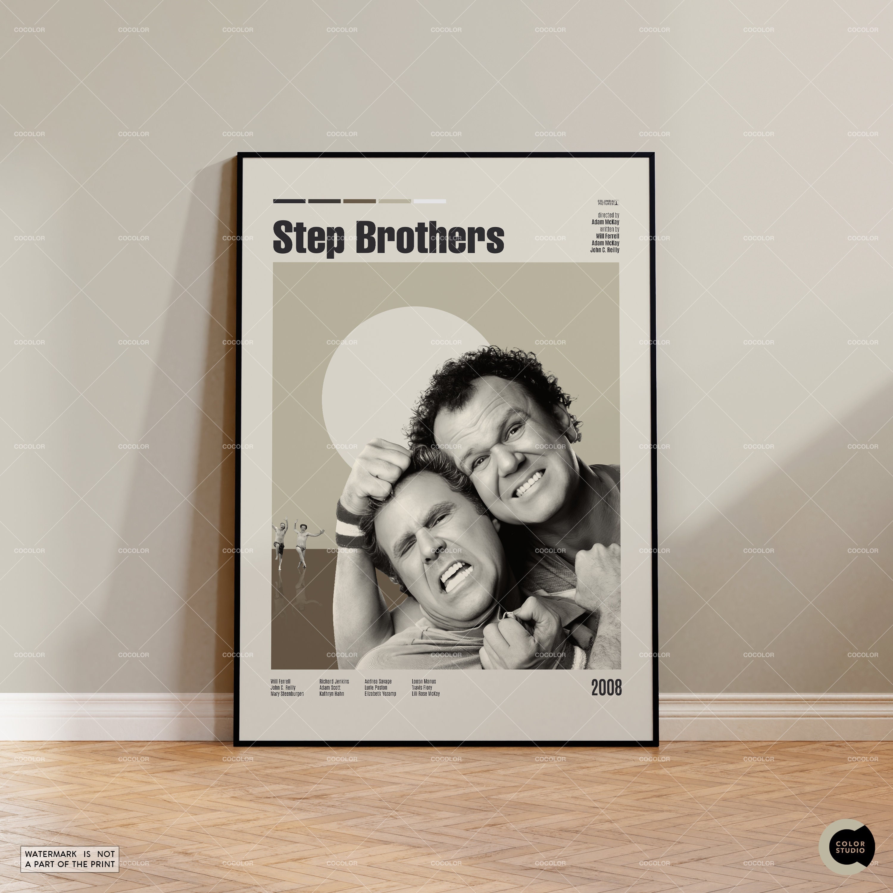 Step Brothers Retro Movie Poster Midcentury Modern Retro Tv - Etsy