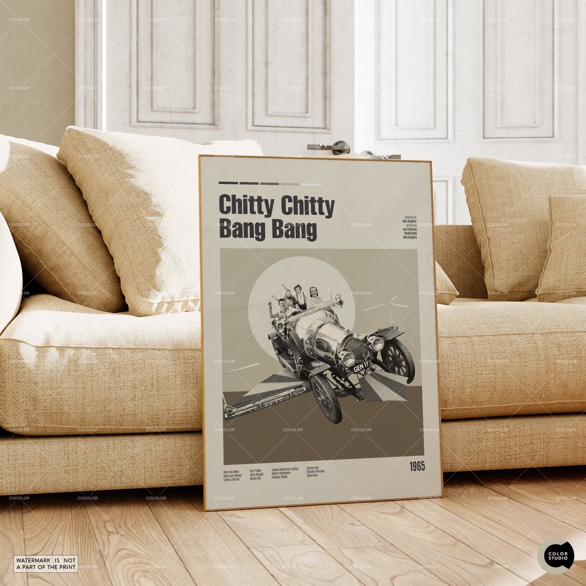 Chitty Chitty Bang Bang Retro Movie Poster Midcentury - Etsy