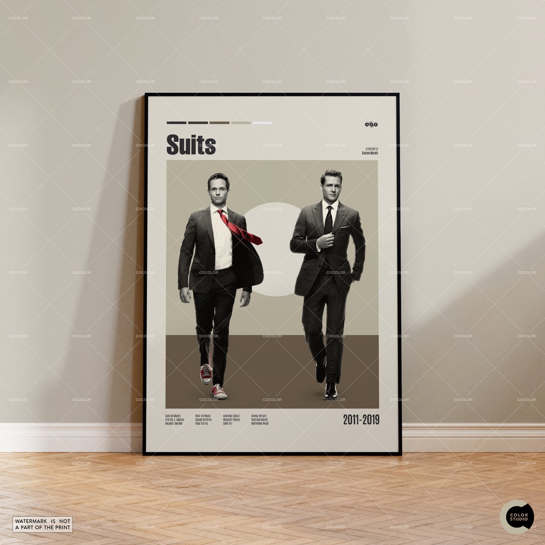 Suits, Retro Movie Poster, Midcentury Modern, Retro Tv Show Poster ...