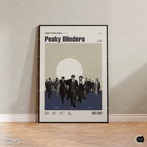 Peaky Blinders, Cillian Murphy, Vintage Movie Poster, Retro Modern ...