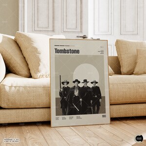 Tombstone, Retro Movie Poster, Midcentury Modern, Retro Tv Show Poster ...
