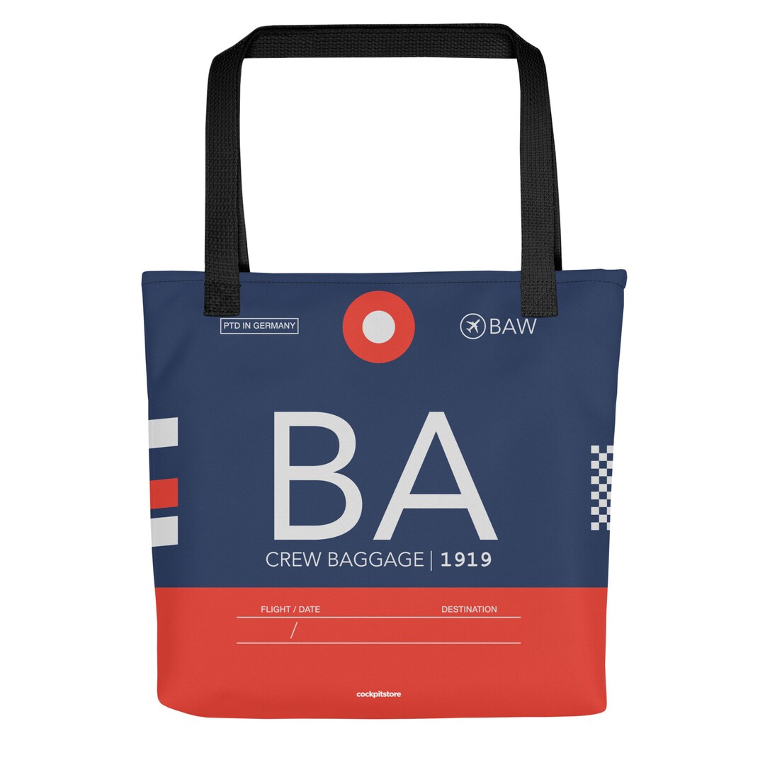 BA British, IATA Design, Tote Bag, Aviation, Cabin Crew, Flight ...