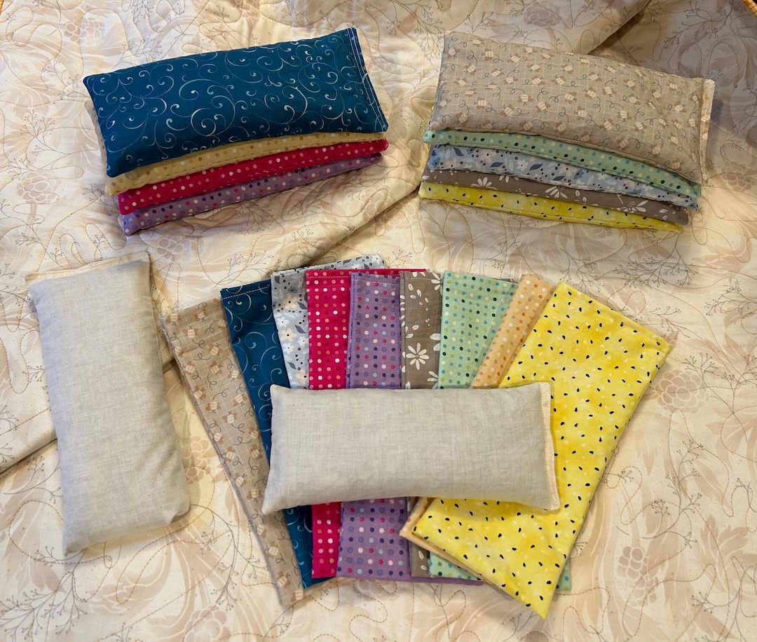 Lavender and Flaxseed Eye Pillow ~ Removable/washable Cover ~ Hot or ...