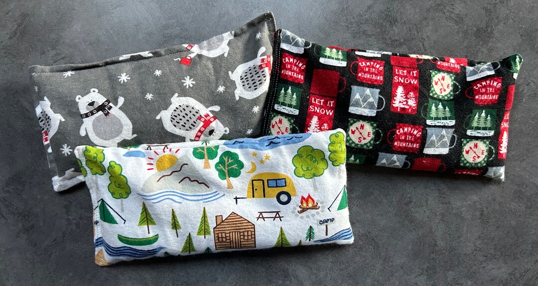 Microwavable Rice & Flaxseed Bag | Hot or Cold | Natural | Stress ...