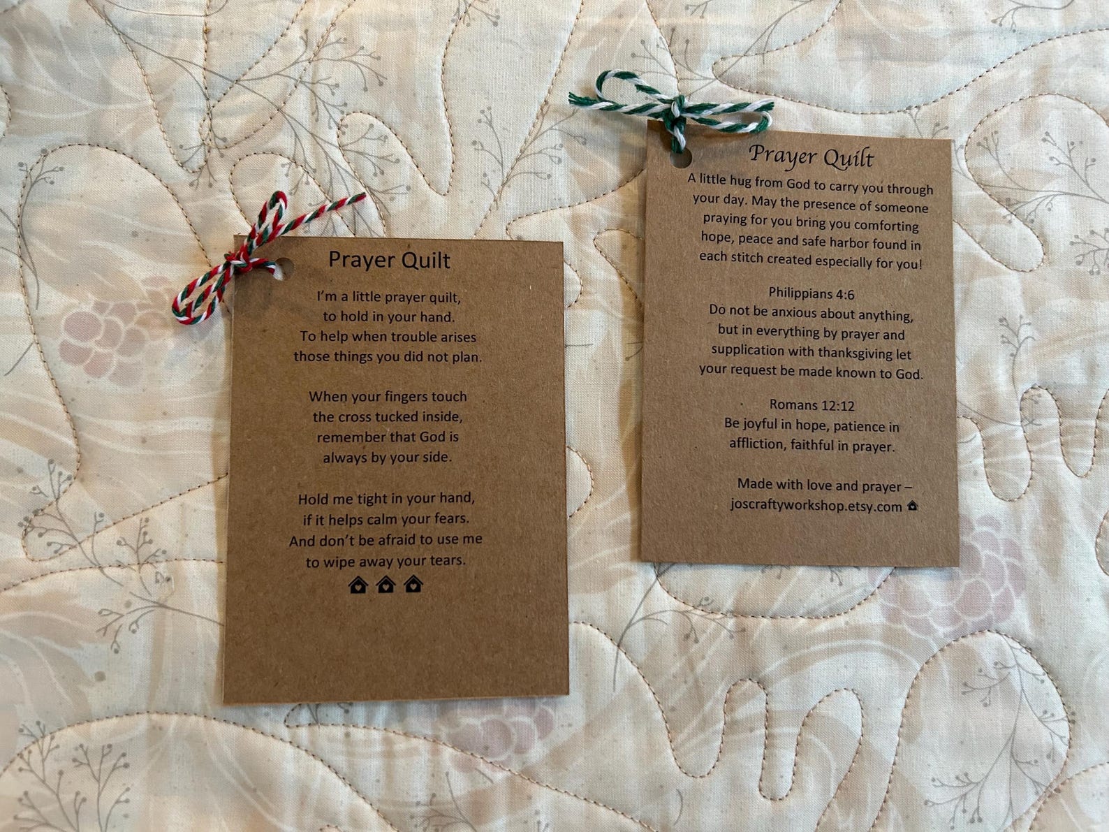 Mini Prayer Quilt, Pocket Prayer Quilt With Cross - Etsy