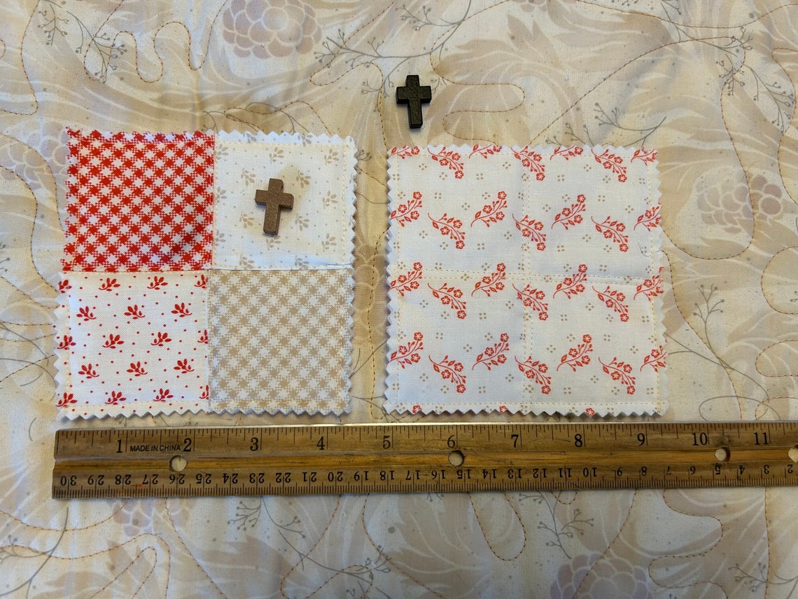 Mini Prayer Quilt, Pocket Prayer Quilt With Cross - Etsy